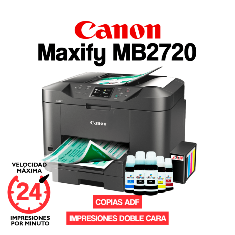 Impresora Canon Maxify MB2720 + Sistema Continuo SuperTanque – ESIS
