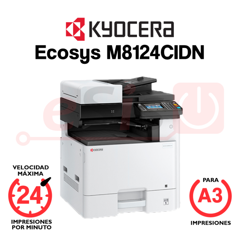 Impresora KYOCERA Ecosys M8124cidn (A3) Láser a Colores de Mesa – ESIS